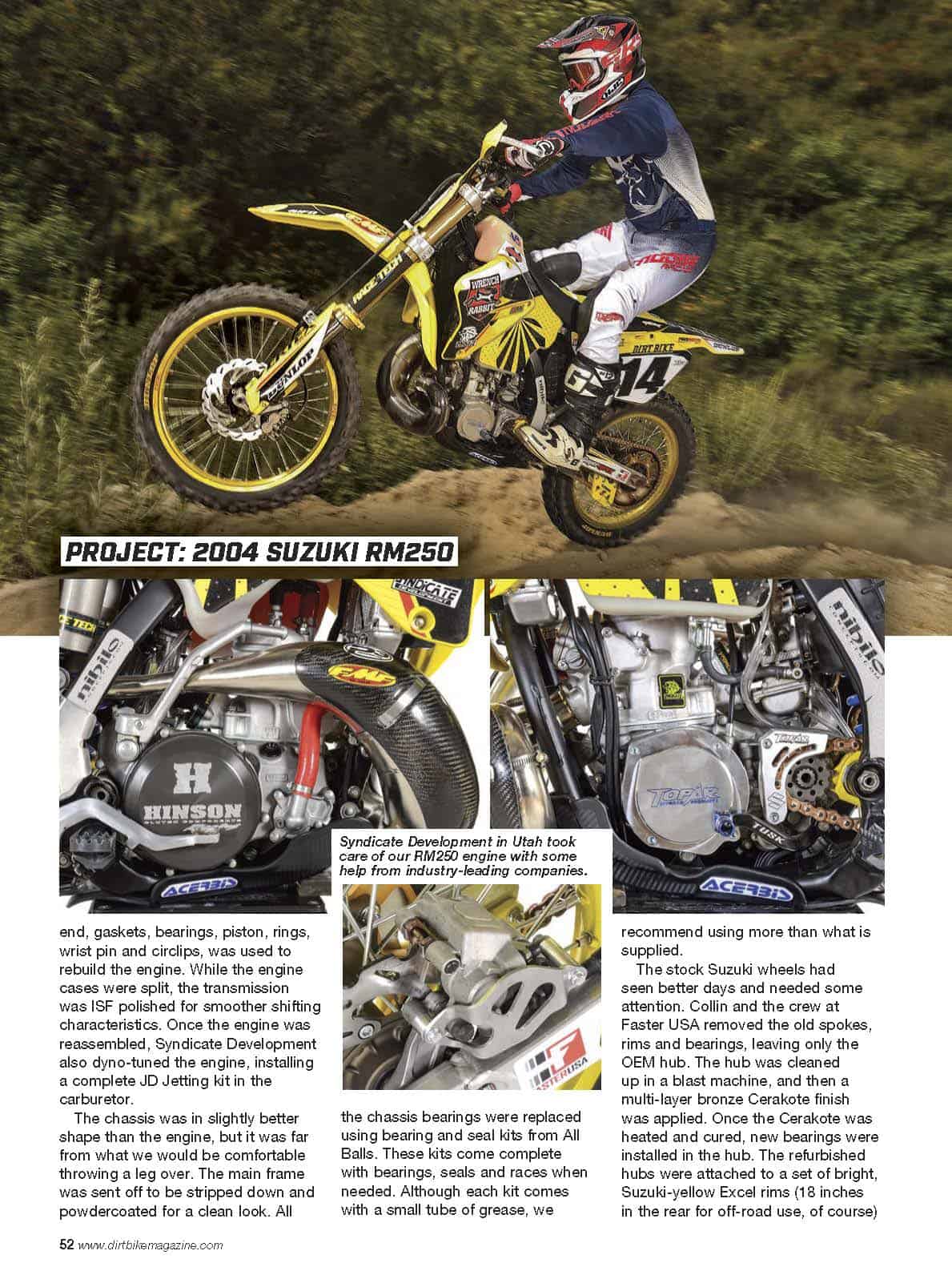Suzuki RM250 From Track To Trail - Fastway